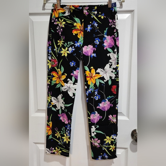 Robell | Pants & Jumpsuits | Robell Limited Edition Black Floral ...